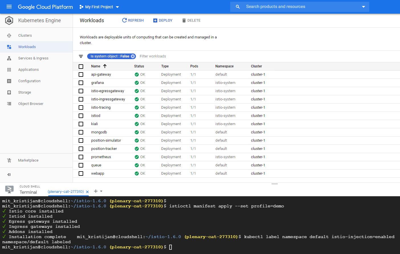 Installing Istio On Kubernetes Cluster Mitevski